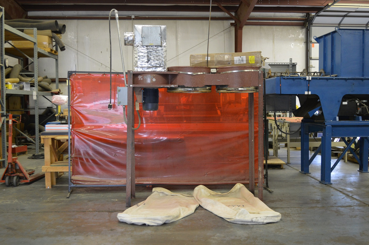 Used Dustek 500DB 2 Bag Dust Collector - Woodworking Machinery Man